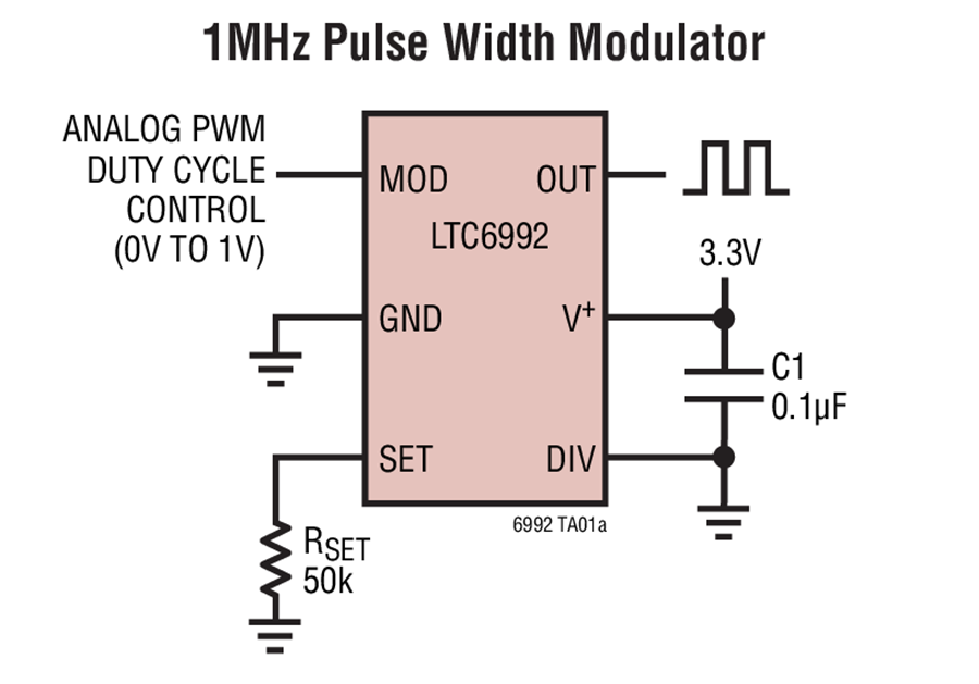 LTC6992 Datasheet and Product Info | Analog Devices