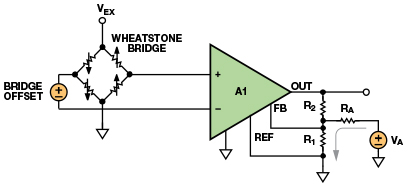 temperature - Compensating for offset voltage in bridge measurement ...