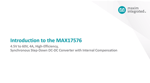 MAX17576 Datasheet and Product Info | Analog Devices