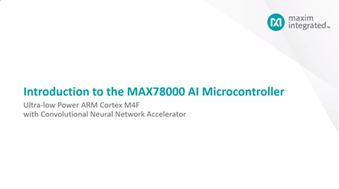 MAX78000 Datasheet and Product Info | Analog Devices