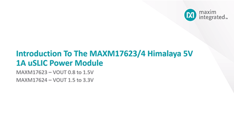 MAXM17623 数据手册和产品信息 | ADI 公司