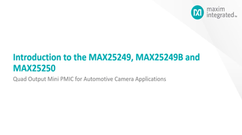 MAX25249 Datasheet and Product Info | Analog Devices