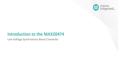 MAX20474 Datasheet and Product Info | Analog Devices