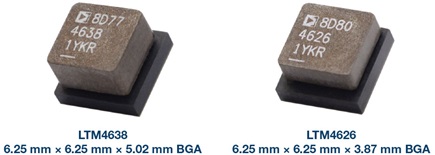 20 V 输入、纤巧、6.25 mm x 6.25 mm、12 A 和 15 A μModule 稳压器 | Analog Devices
