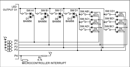 将MAX6954和MAX6955的键盘扫描扩展至32键以上 | Analog Devices