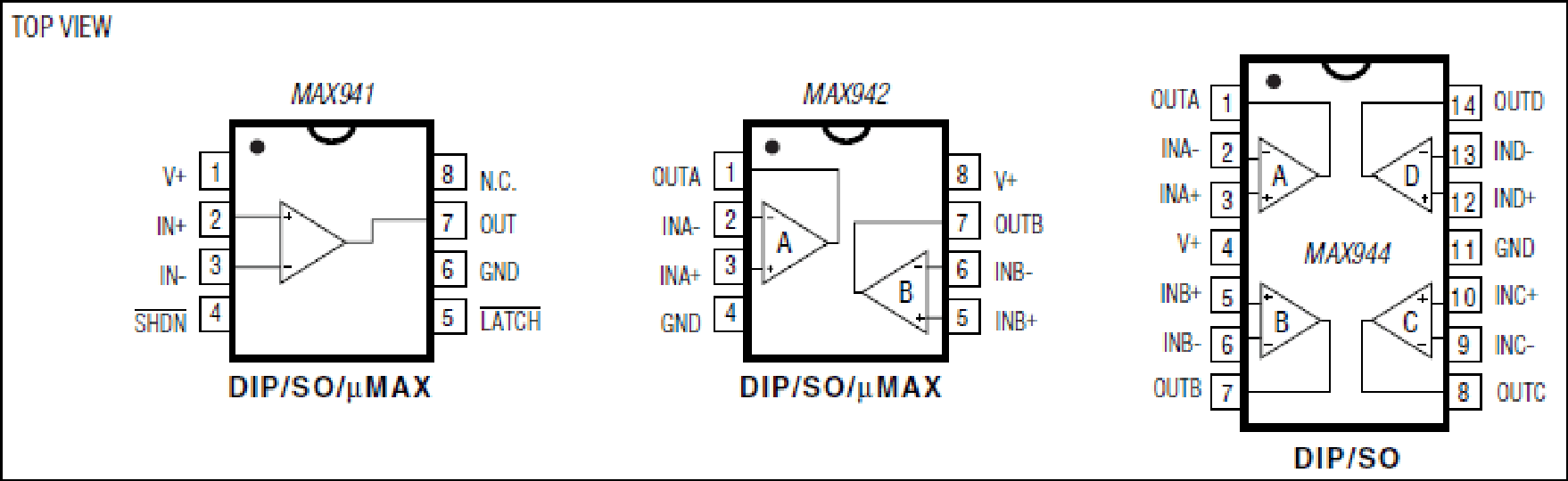 MAX942数据手册和产品信息 | Analog Devices