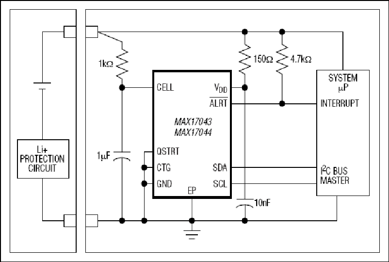 MAX17043数据手册和产品信息 | Analog Devices
