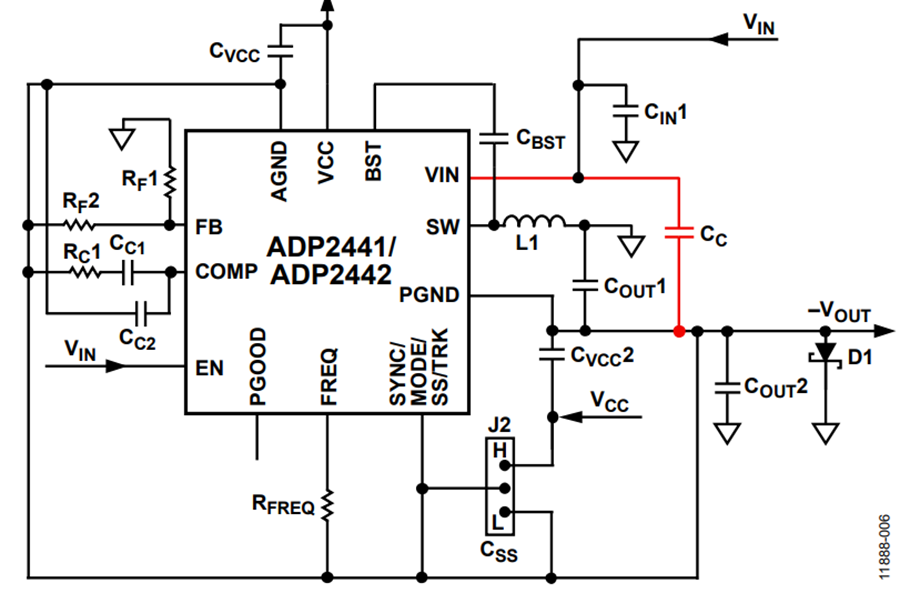 AN-1269: Designing an Inverting Power Supply Using the ADP2441/ADP2442 Synchronous Step-Down DC ...