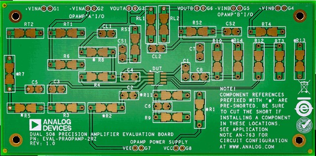 EVAL-OPAMP-2 Evaluation Board | Analog Devices