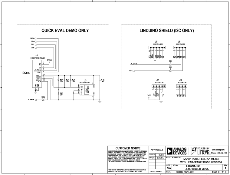DC2826A Evaluation Board | Analog Devices