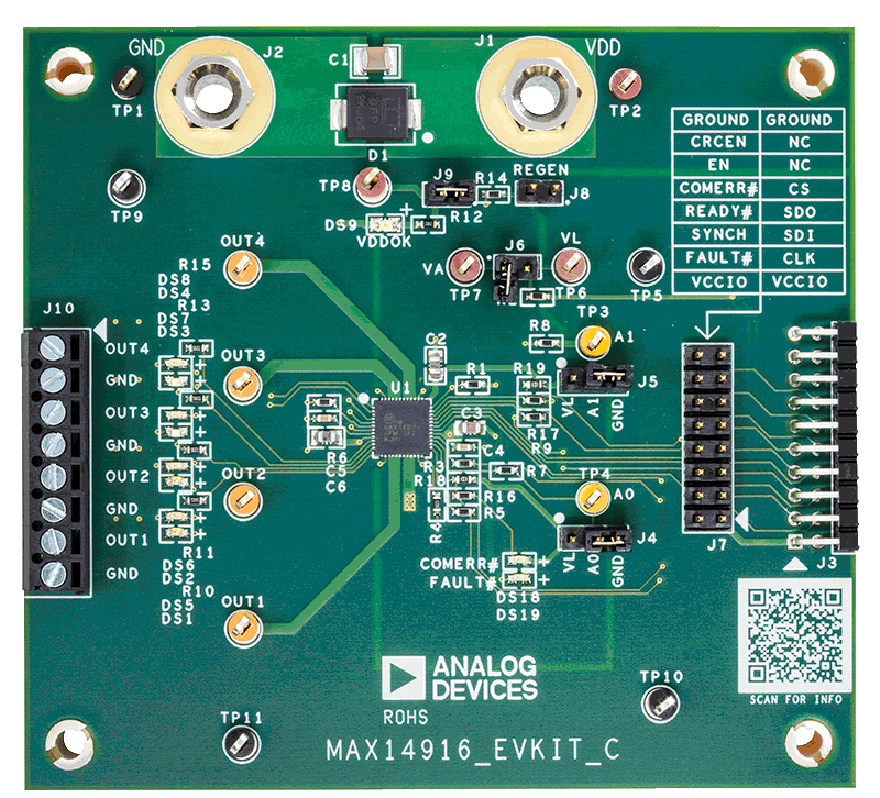 MAX14916EVKIT Evaluation Kit for the MAX14916 | Analog Devices