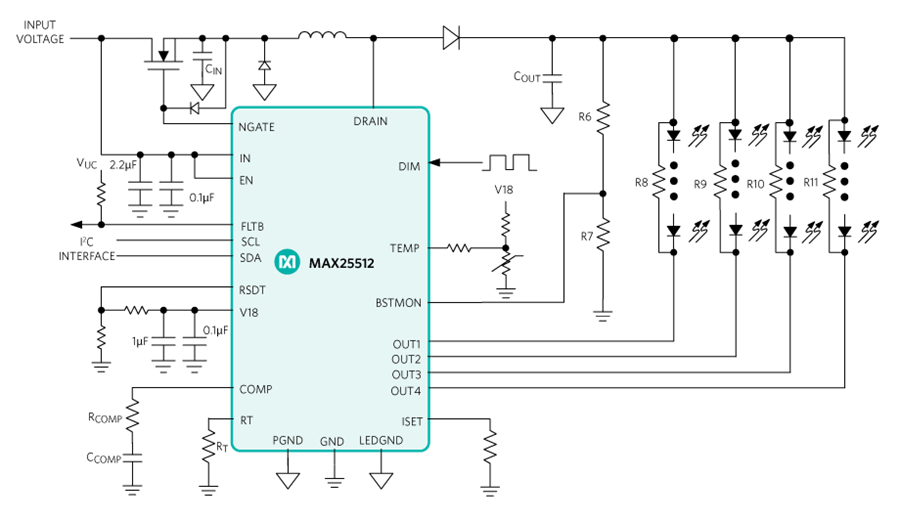 Highly Integrated LED Driver Design for Automotive Displays | Analog ...