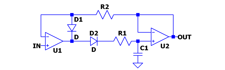 Peak Detector Circuit Design Basic Peak Detector Circuit And Op Amp