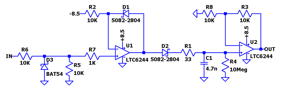 Peak Detector Circuit Design Basic Peak Detector Circuit And Op Amp