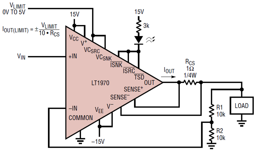 Power Op Amp Protects Load Circuitry with Precise Current Limiting ...