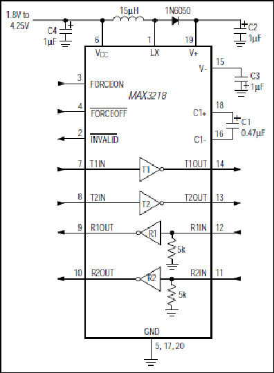 MAX3218 Datasheet and Product Info | Analog Devices