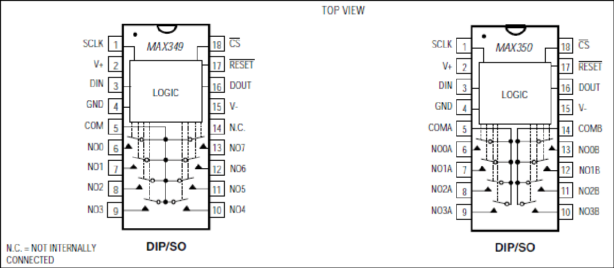 MAX350 Datasheet and Product Info | Analog Devices
