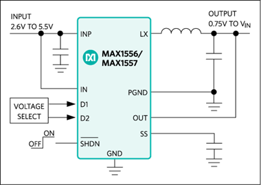 MAX1556 Datasheet and Product Info | Analog Devices