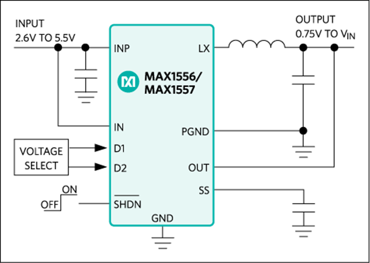 MAX1556 Datasheet and Product Info | Analog Devices