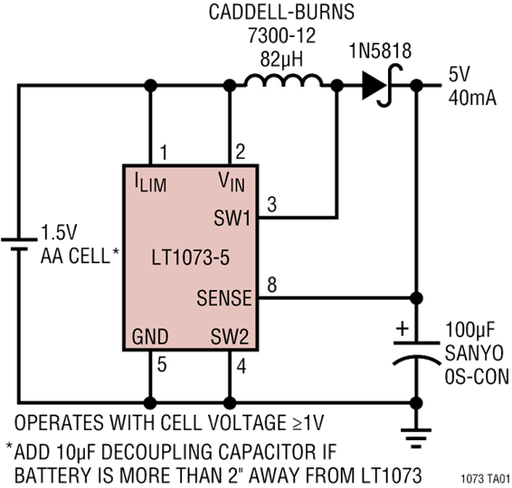 LT1073 Datasheet and Product Info | Analog Devices