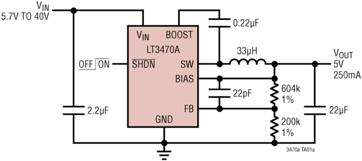 LT3470A Datasheet and Product Info | Analog Devices