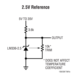 LM336-2.5 Datasheet and Product Info | Analog Devices