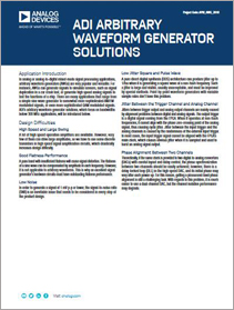 ADI Arbitrary Waveform Generator Solution | Analog Devices