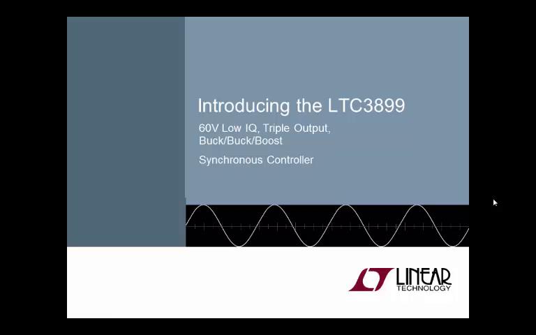 LTC3899 Datasheet and Product Info | Analog Devices